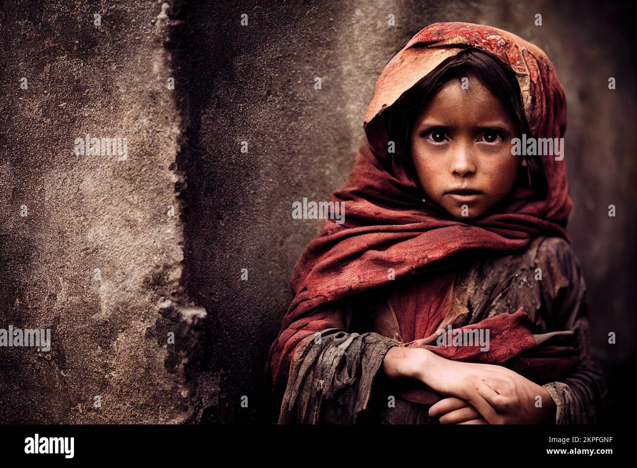 Sad girl house middle east hi-res stock photography and images - Alamy