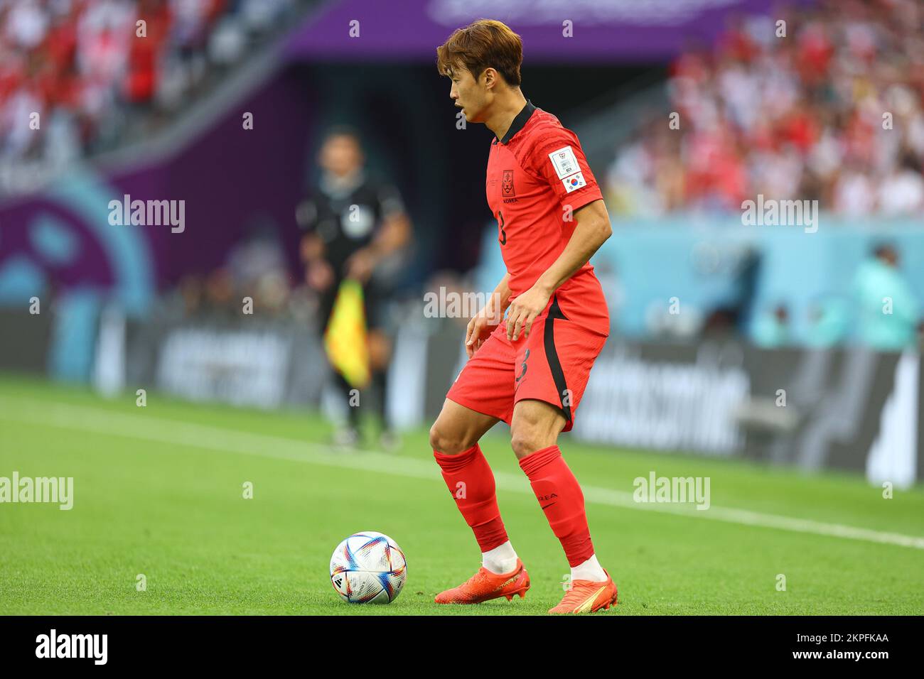Jinsu Kim during the FIFA World Cup Qatar 2022 Group H match between ...