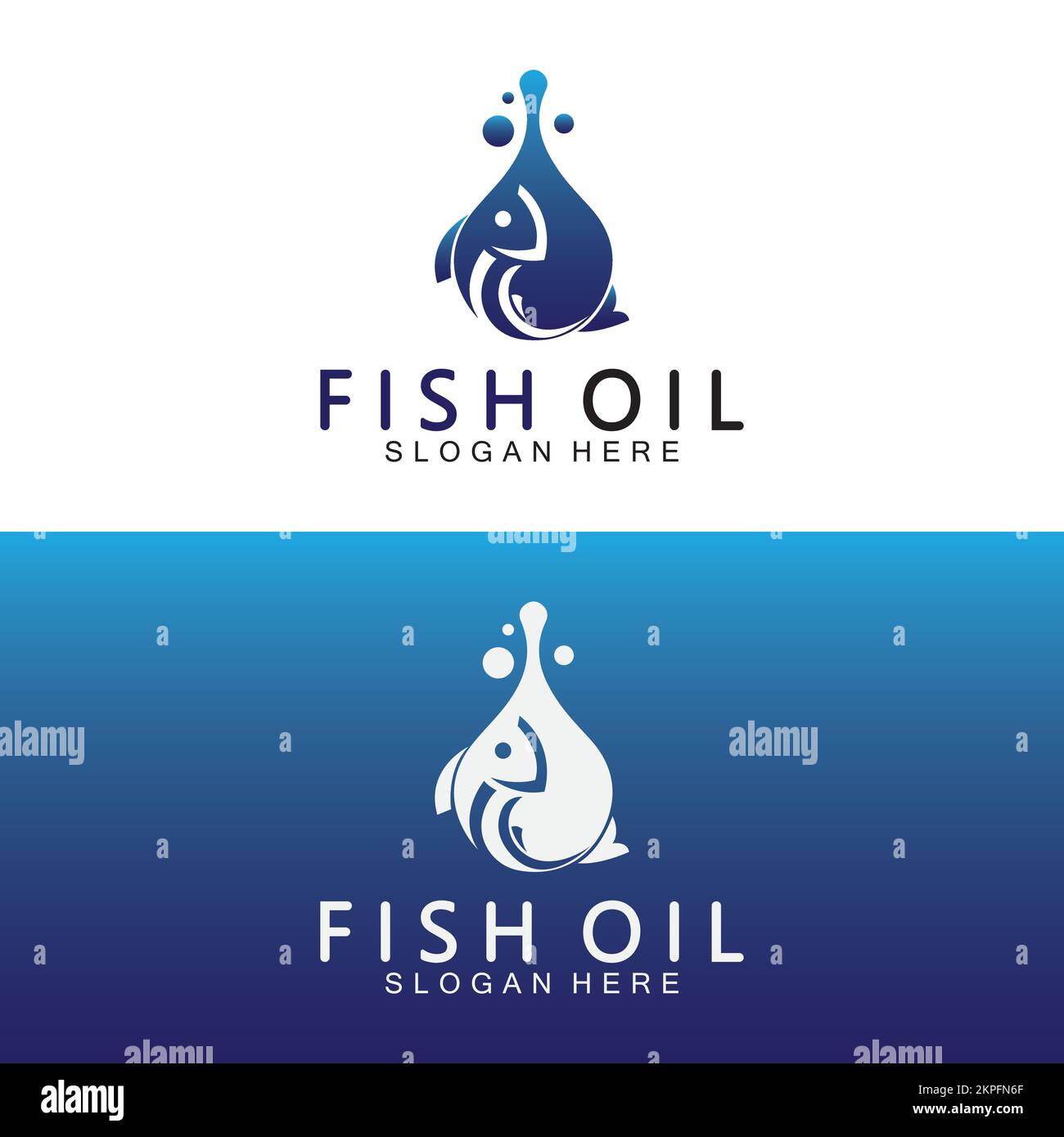 Fish oil logo vector illustration template Stock Vector Image & Art - Alamy