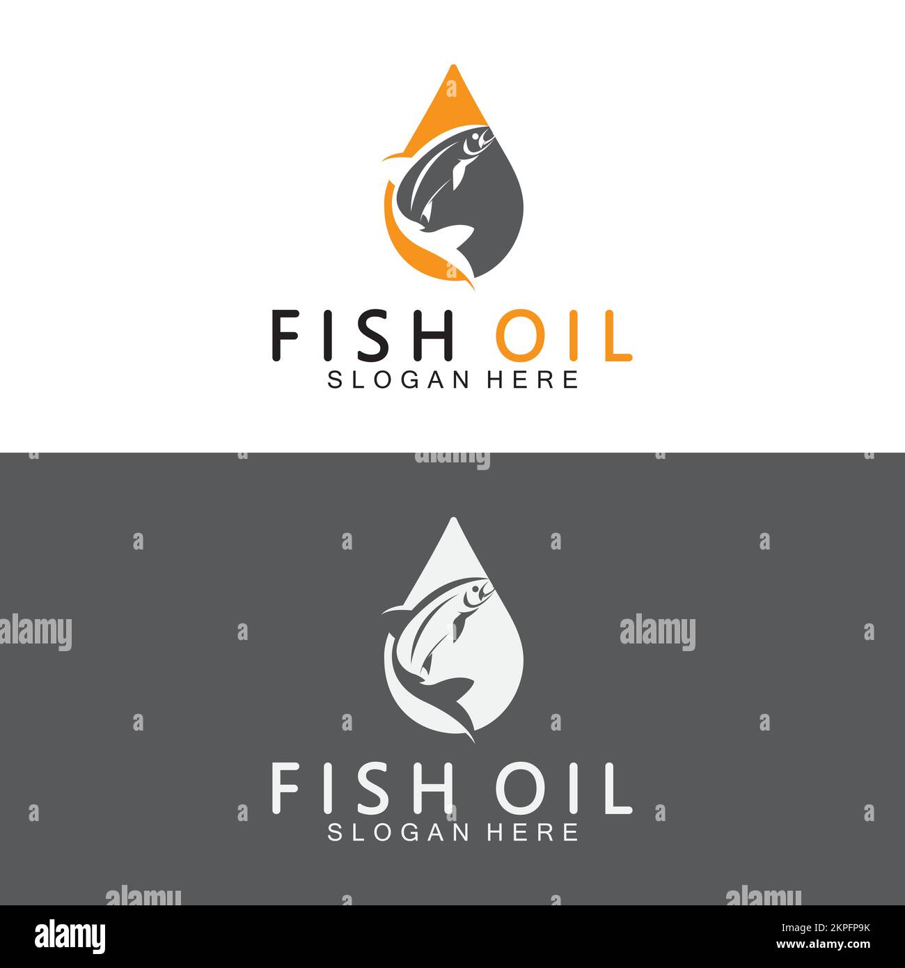 Fish oil logo vector illustration template Stock Vector Image & Art - Alamy