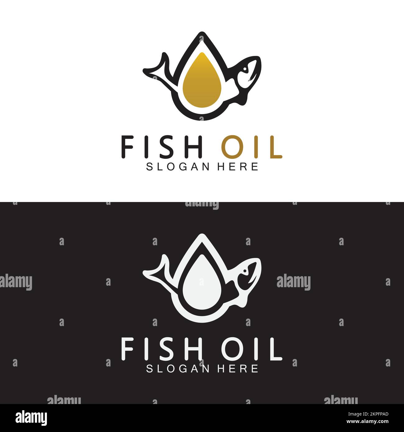 Fish oil logo vector illustration template Stock Vector Image & Art - Alamy