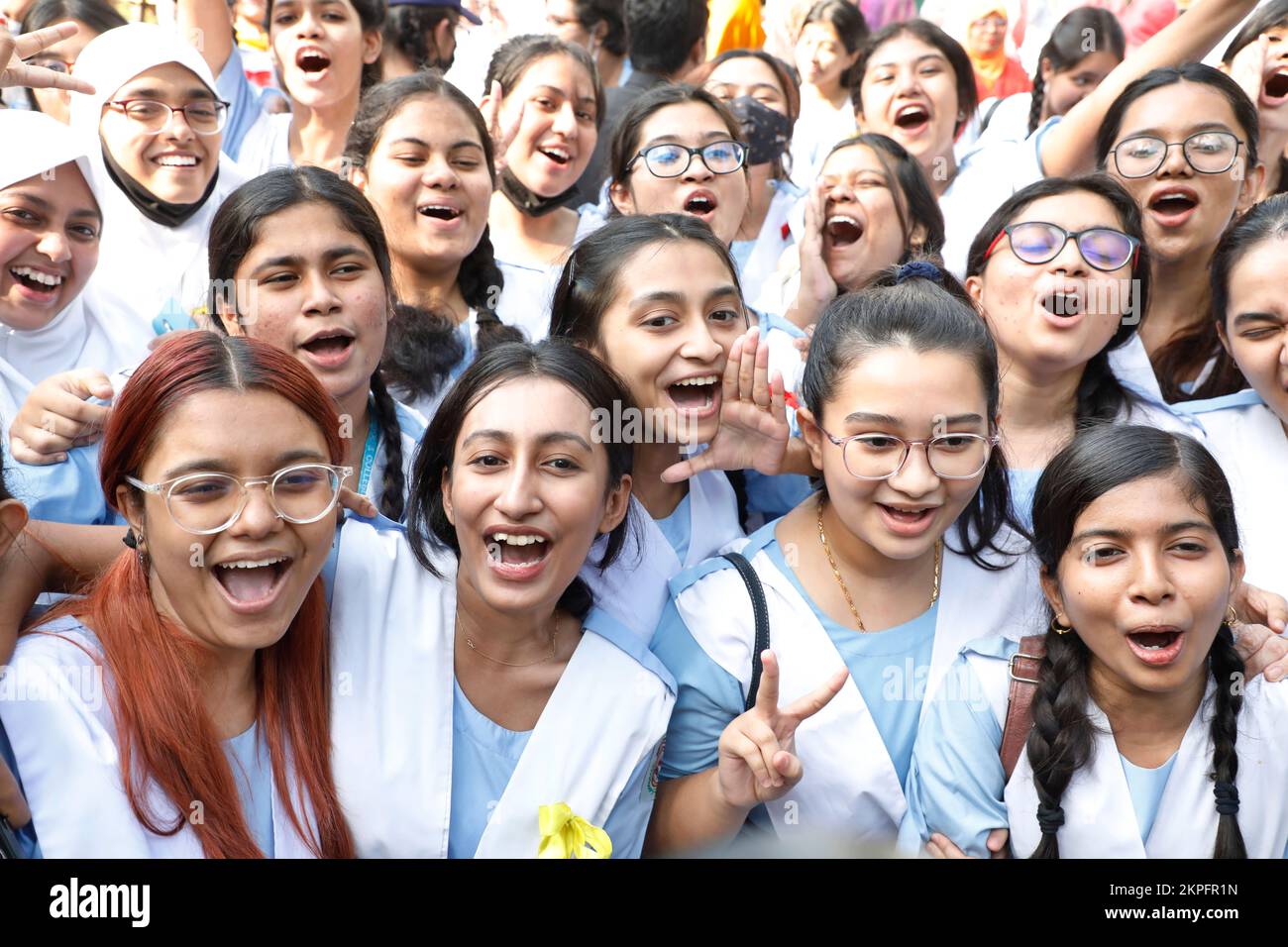 Dhaka, Bangladesh - November 28, 2022: Students of Viqarunnisa Noon ...