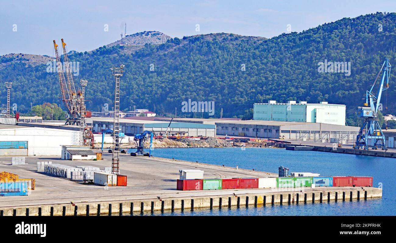 Port Adria, Bar, Montenegro, Balkan Peninsula, Europe Stock Photo - Alamy