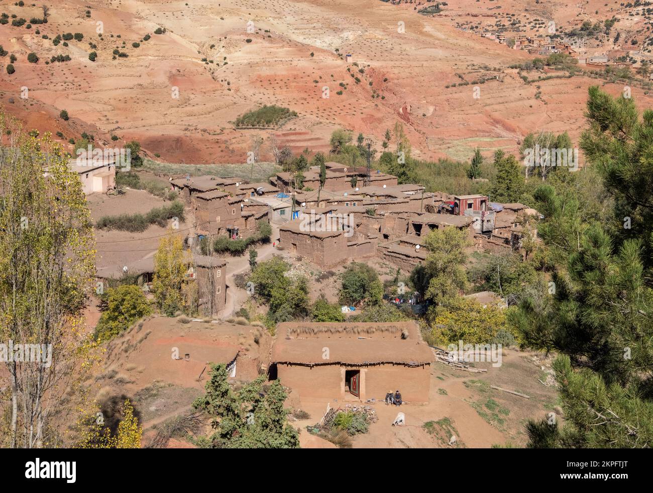 berber village in the high atlas mountains morocco Stock Photo - Alamy