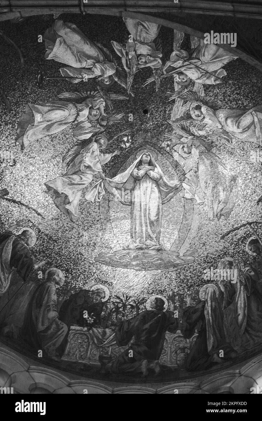 Assumption of Mary mosaics at Basilica of Sacred Heart (Basilique du ...
