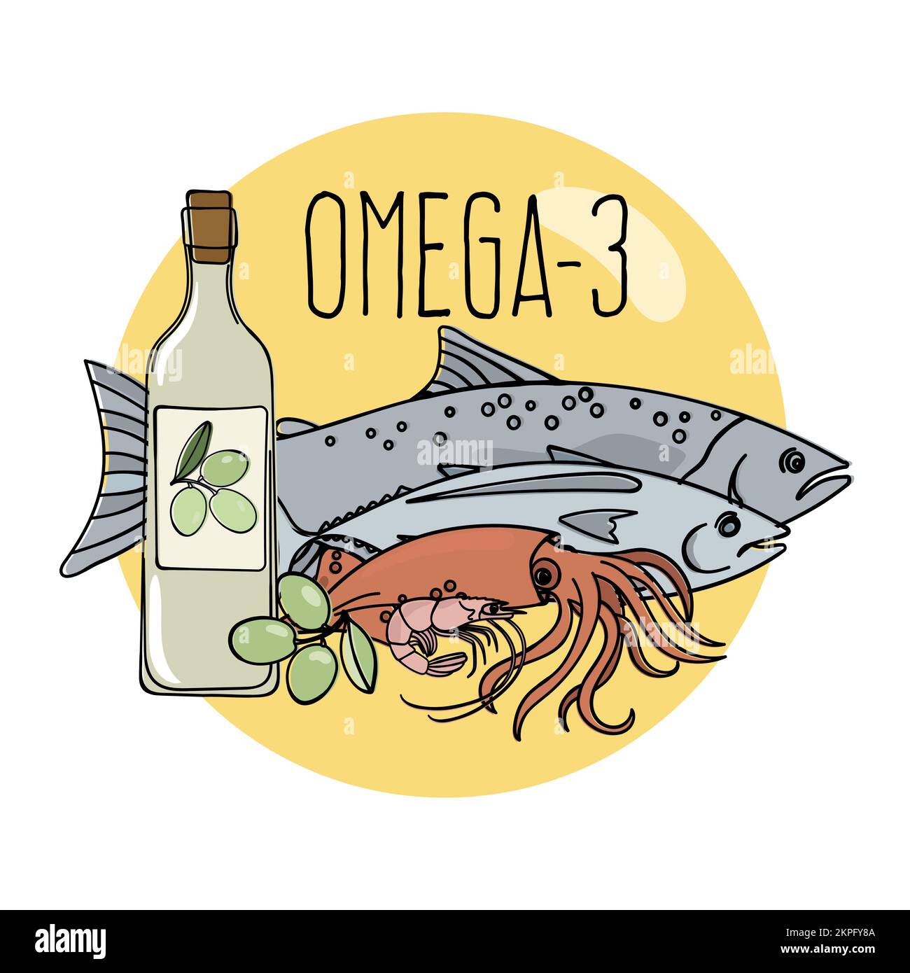 Omega 3 Healthy Food Low Carb Diet Organic Proper Nutrition Clip Art