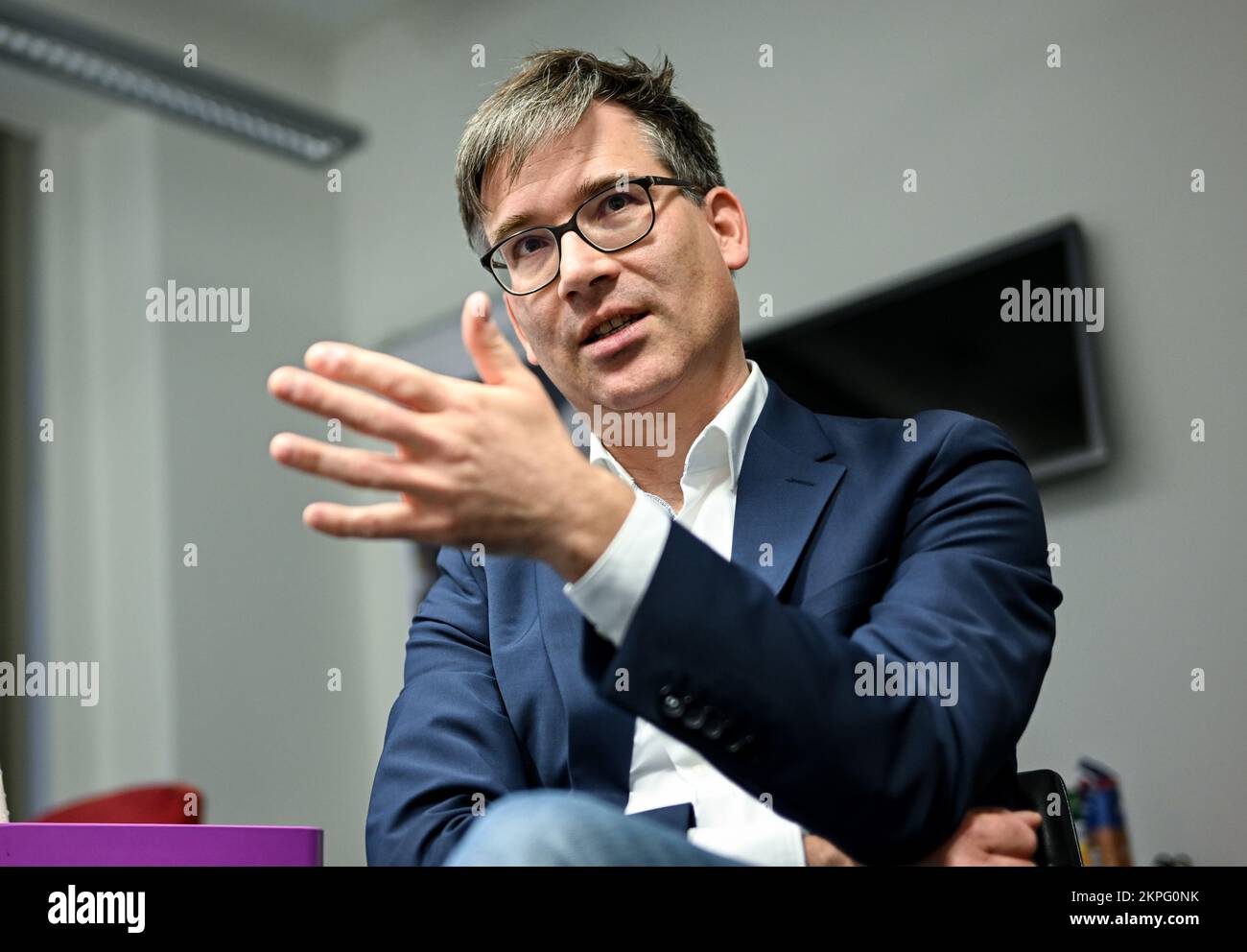 21 November 2022, Berlin: Christian Tretbar, editor-in-chief of the ...