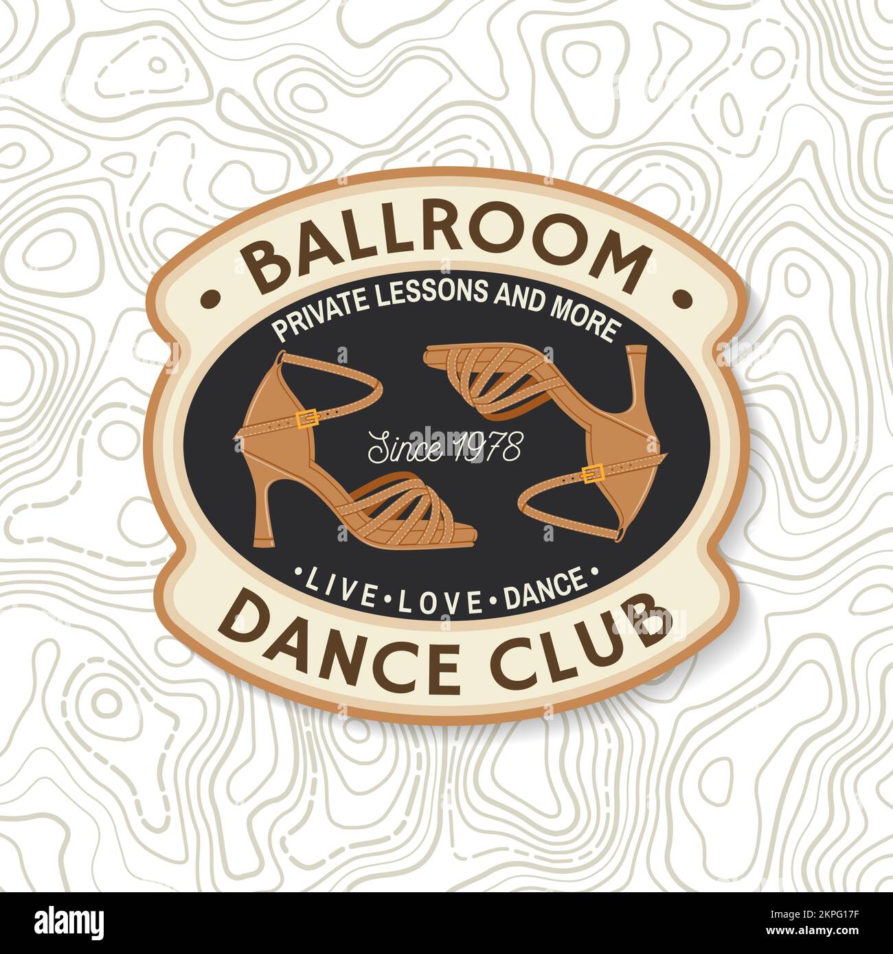 Ballroom dance sport club badges Logo Patch. Concept for shirt or logo ...