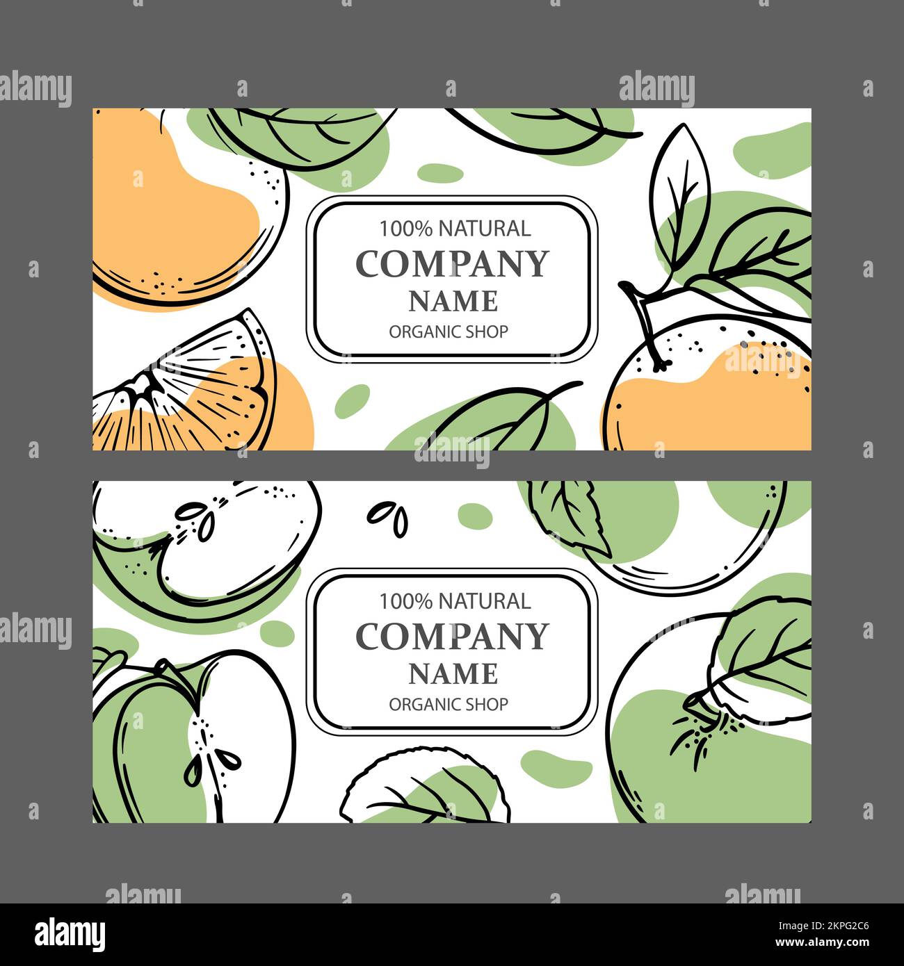 ORANGE GREEN APPLE LABELS Design Of Stickers For Shop Of Tropical ...