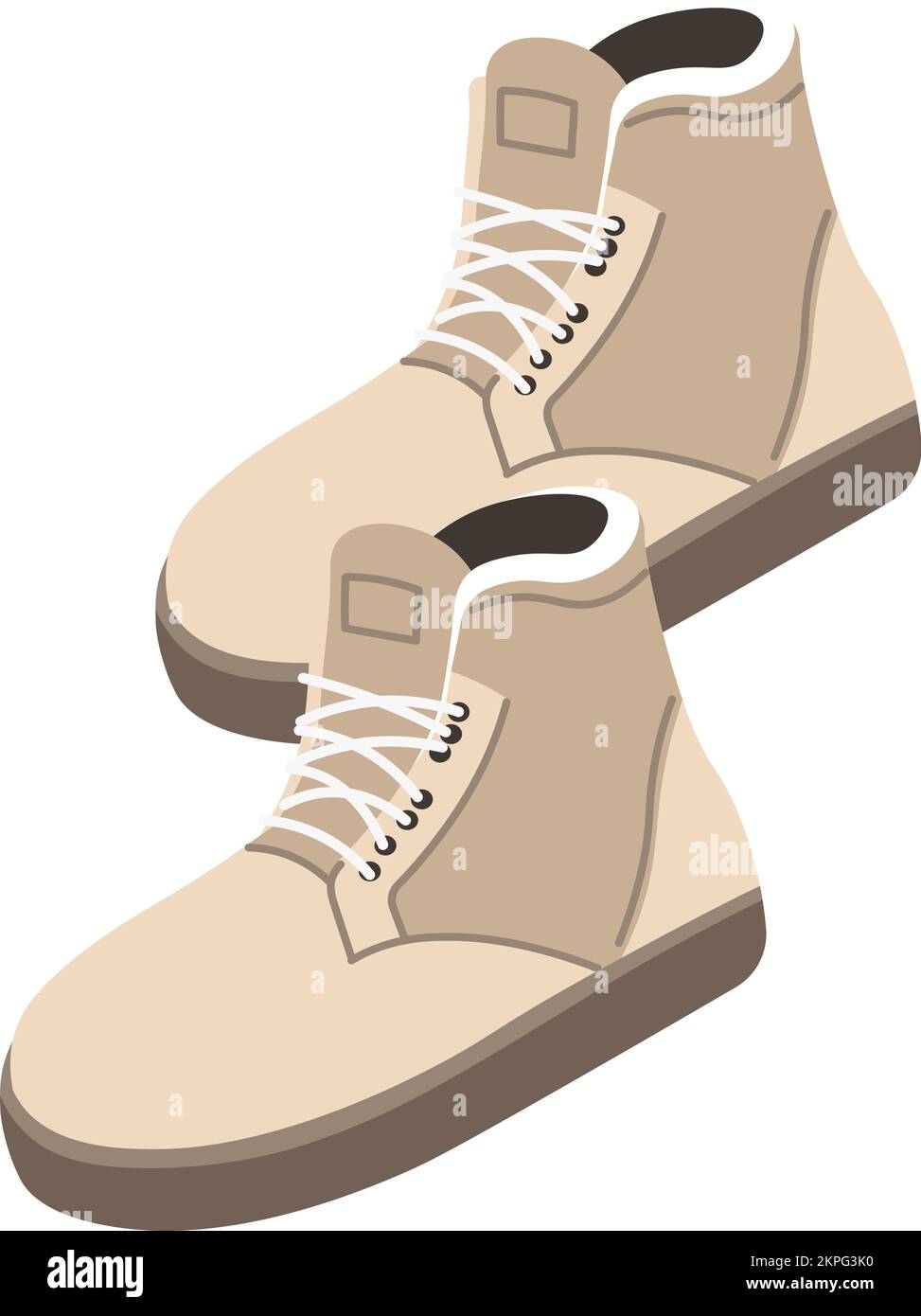 Walking in boots model Stock Vector Images - Alamy
