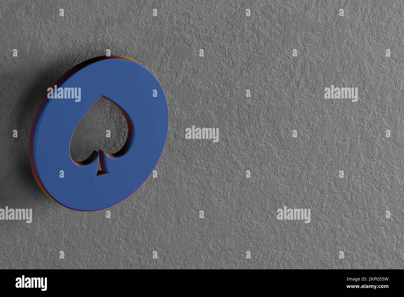 Beautiful abstract illustrations Blue Spades Token symbol icons on a ...