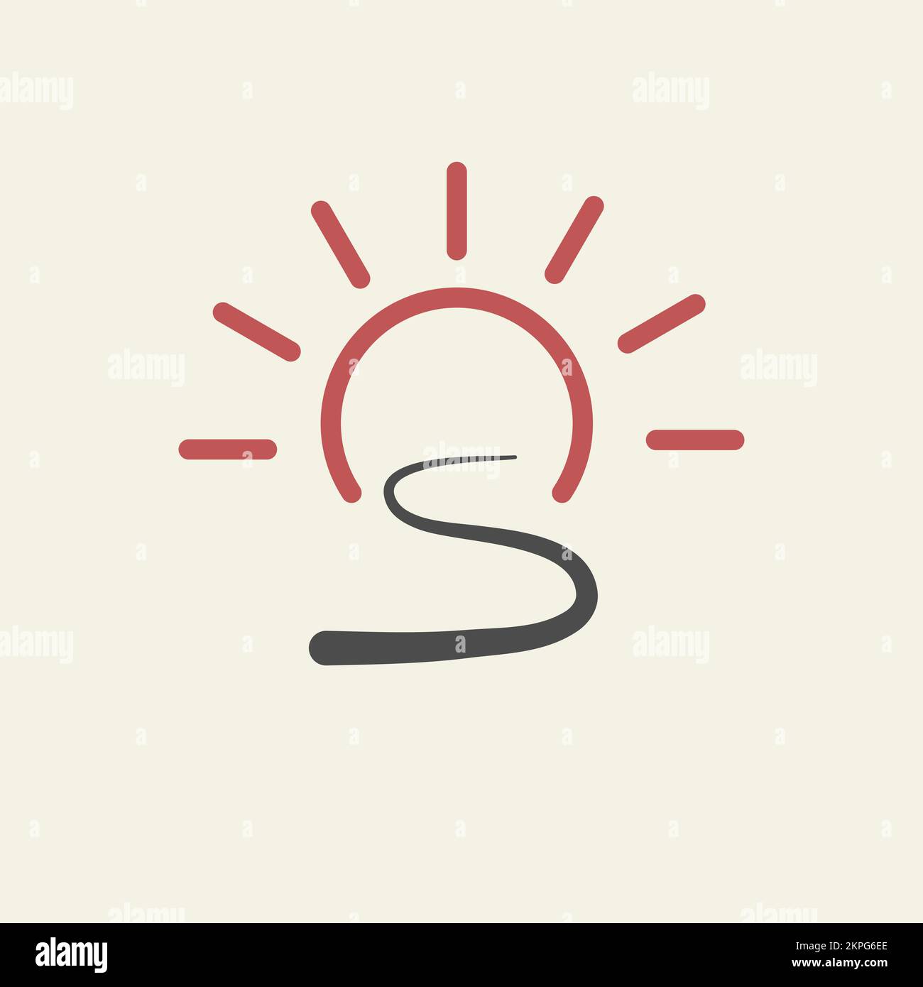 Road wavy line Stock Vector Images - Alamy