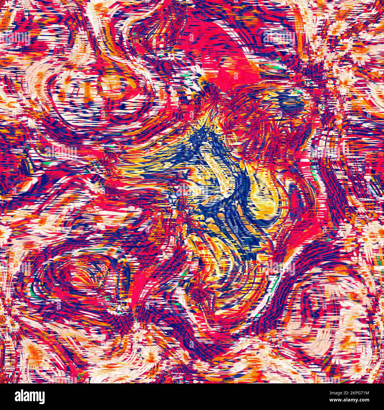 Vibrant pink distortion pattern. Bright colorful kitsch wallpaper for ...