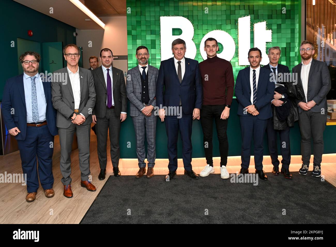 Flemish Minister President Jan Jambon and Markus Villig, CEO of BOLT ...