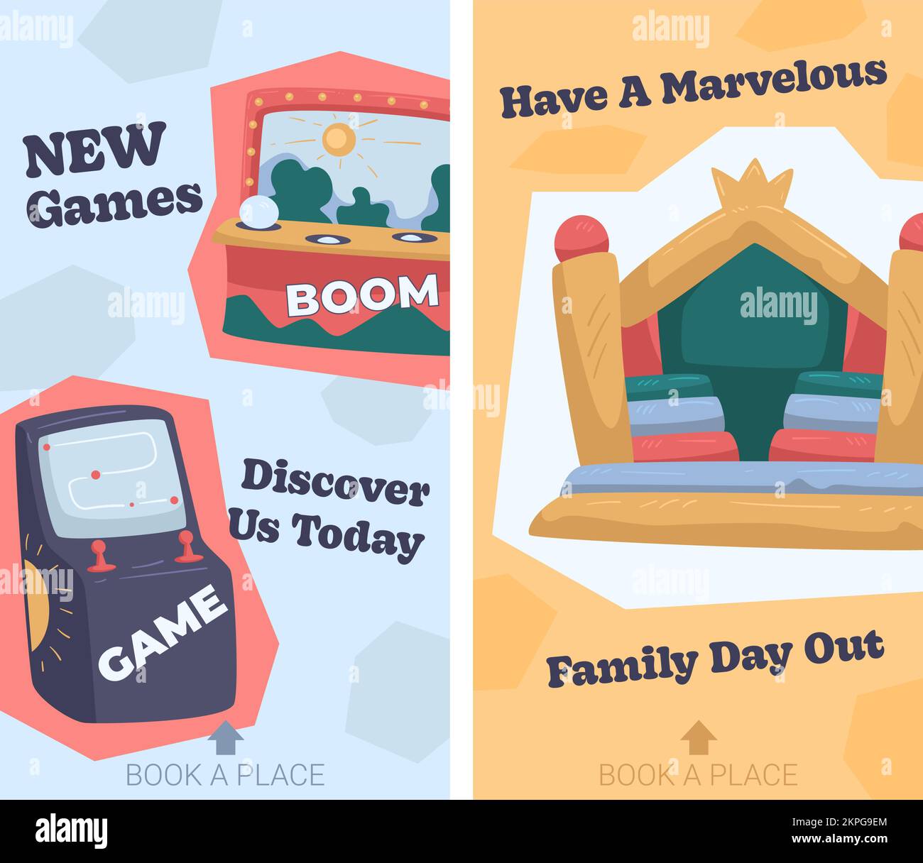 Family day out attraction Stock Vector Images - Alamy