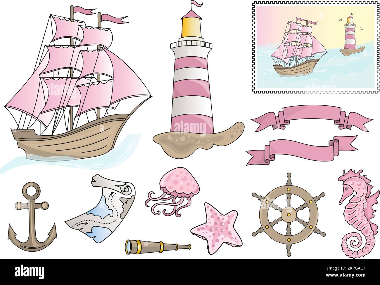 Ship steering wheel clipart hi-res stock photography and images - Alamy