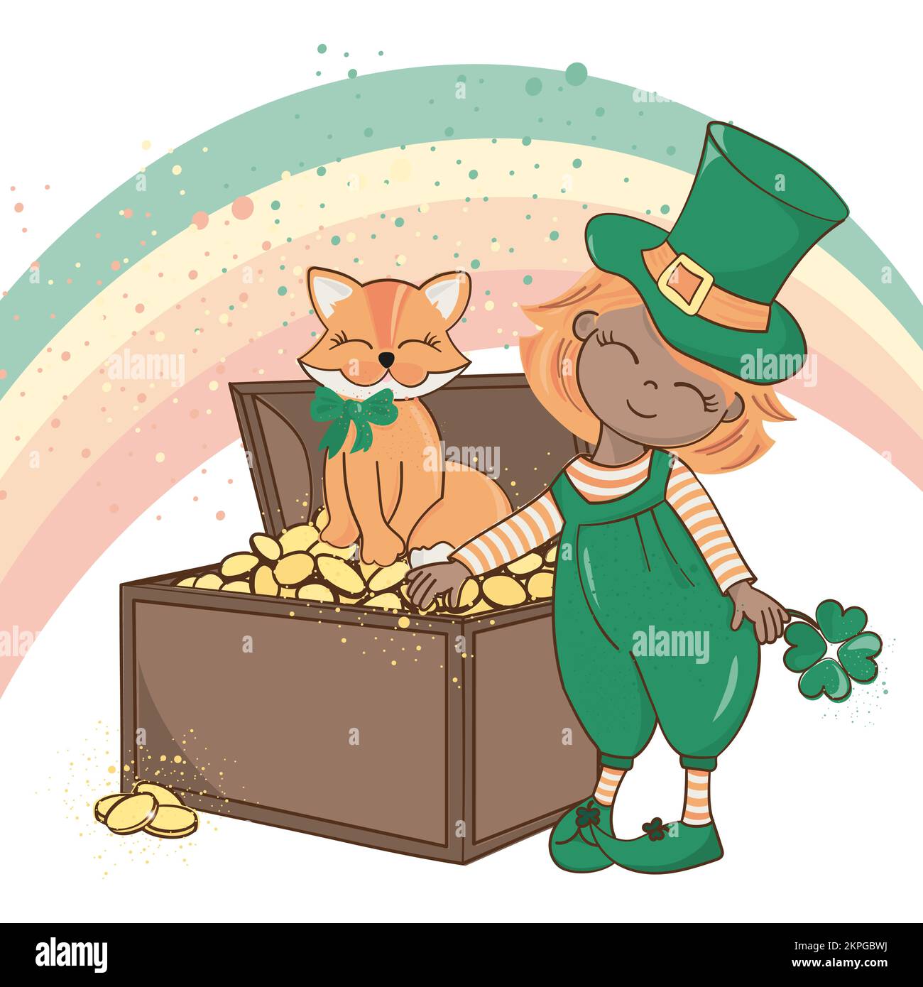 Clover fox Stock Vector Images - Alamy