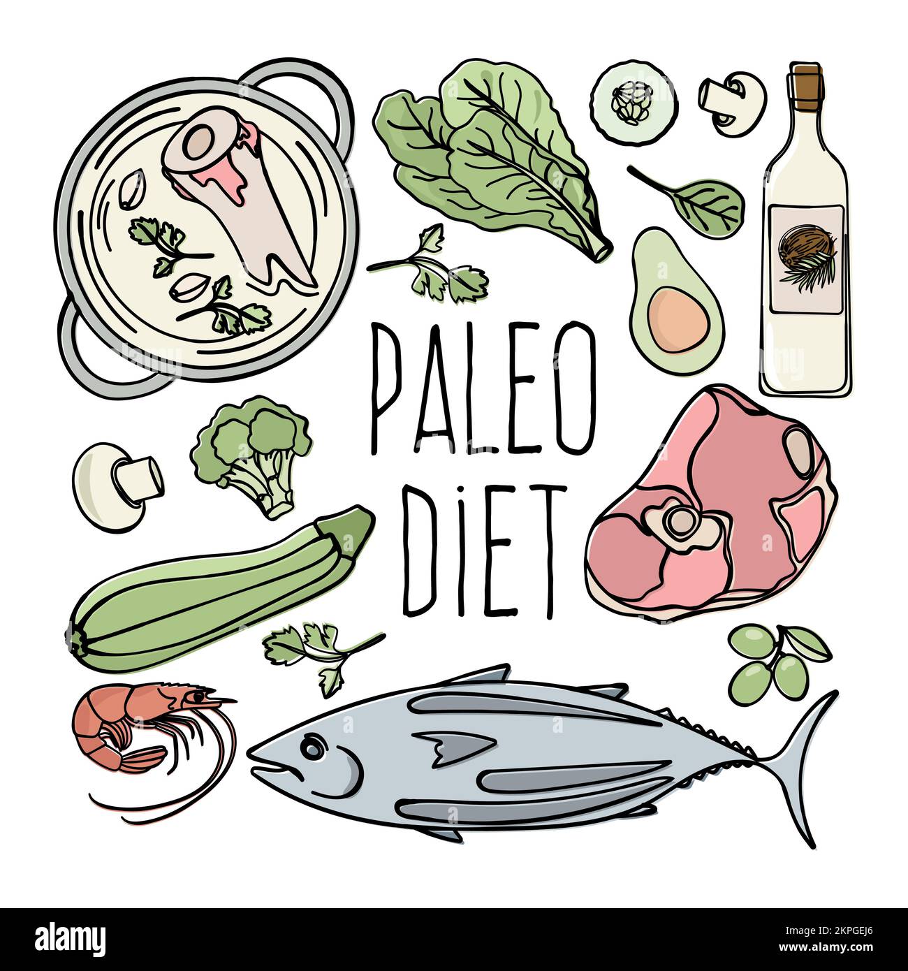 PALEO MENU Healthy Low Carb Diet Food Organic Proper Nutrition Meel ...