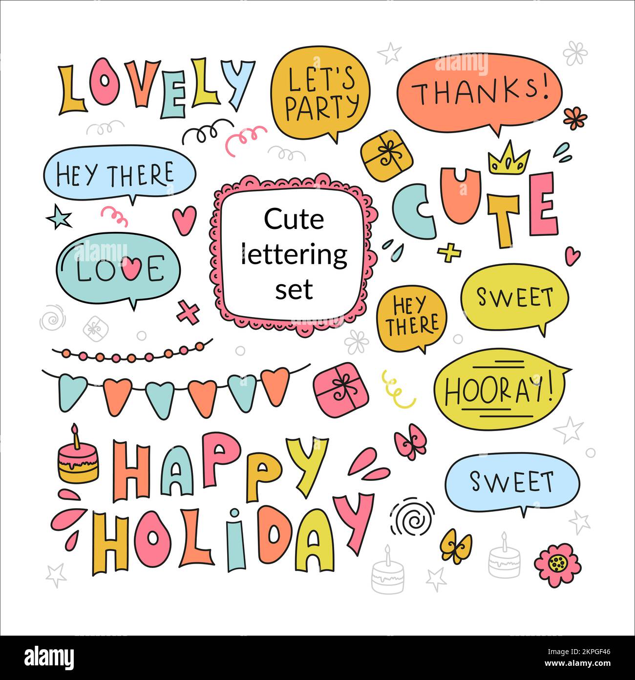 Birthday frames Stock Vector Images - Alamy