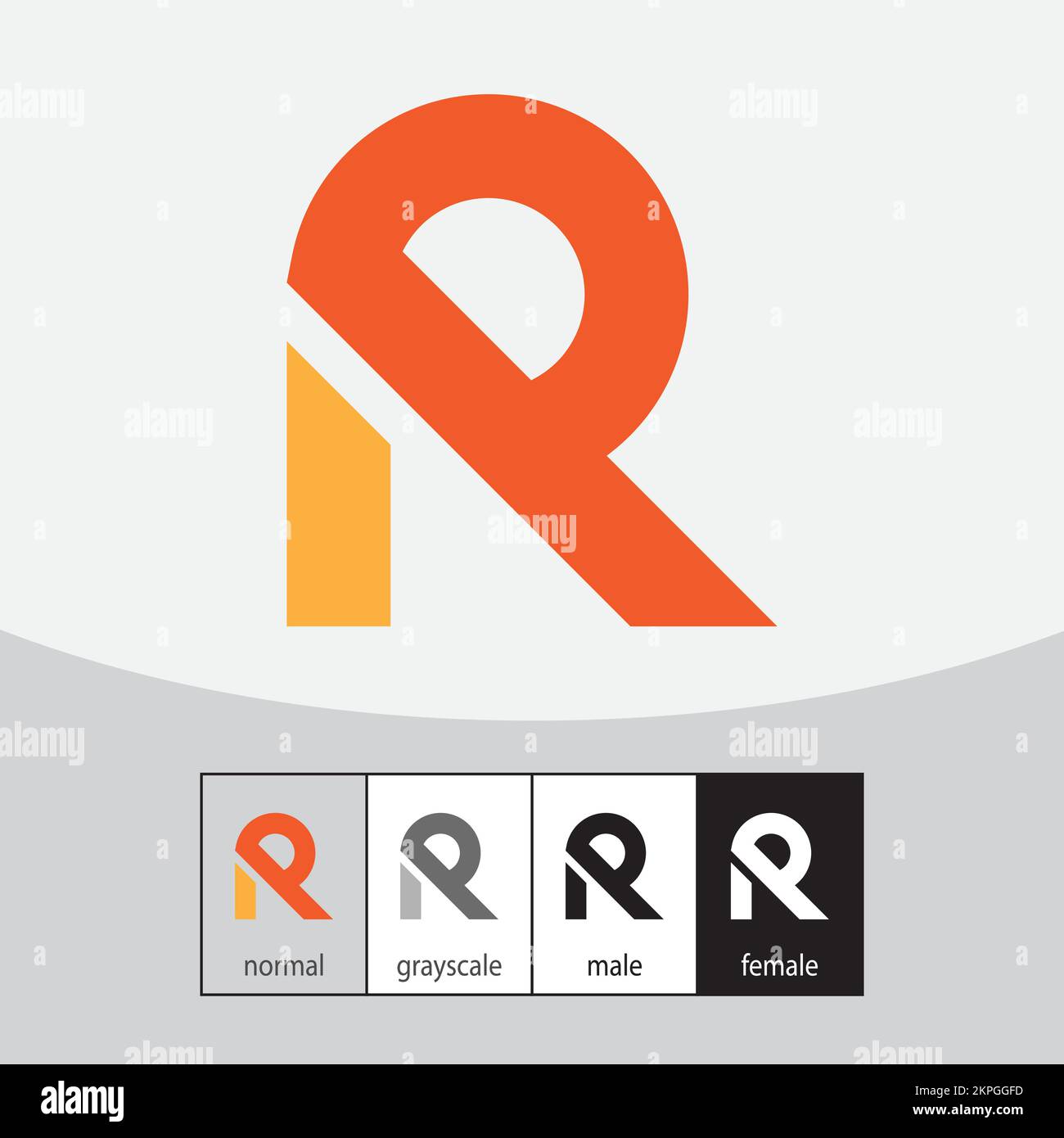 Letter R logo design vector. Vector illustration. green Stock Vector ...