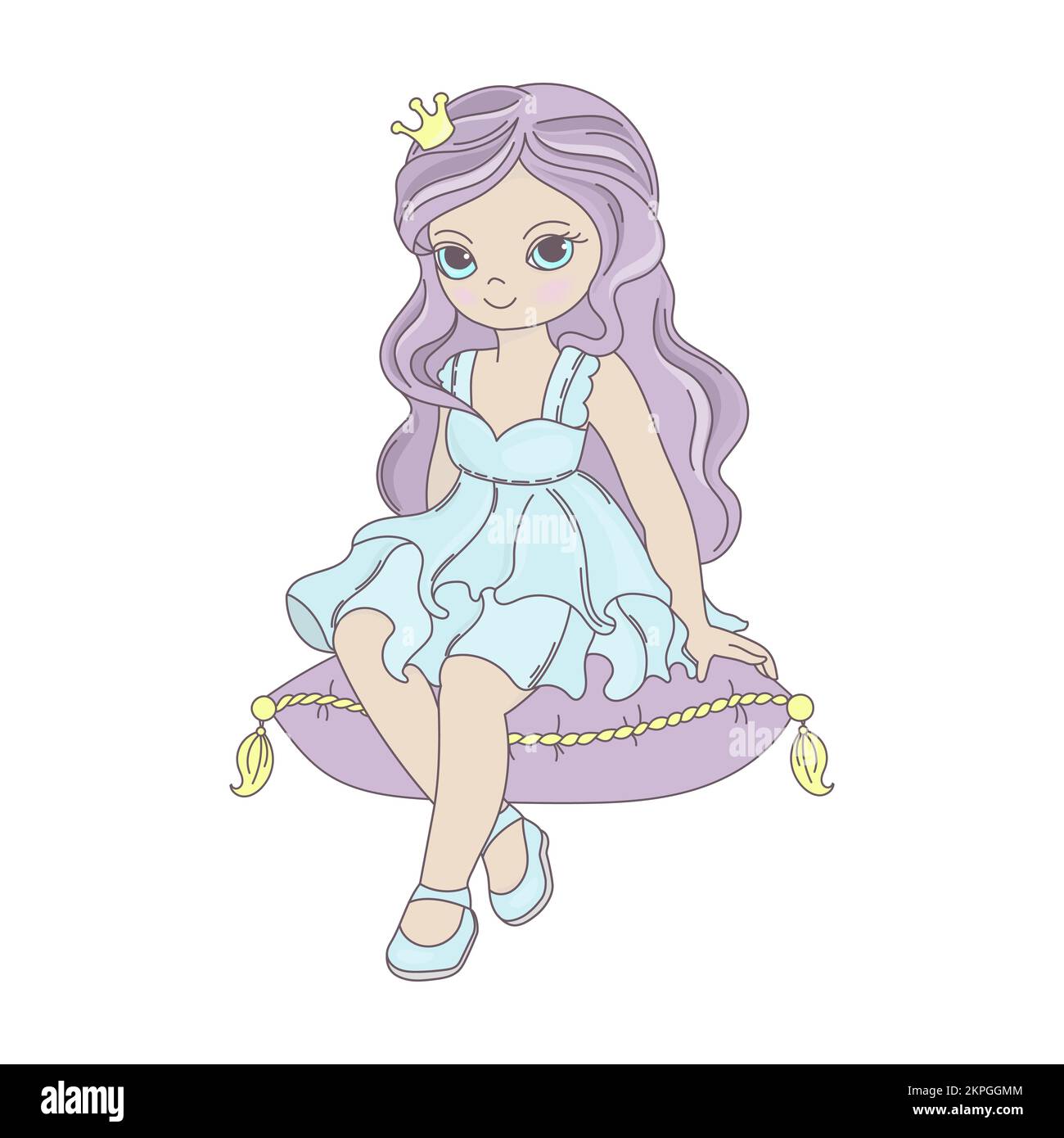 Baby girl in crown Stock Vector Images - Alamy