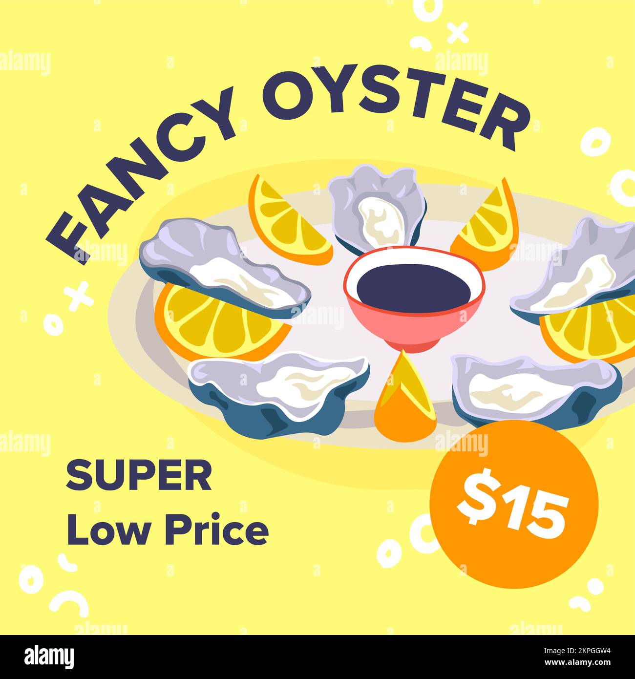 Delicious oyster dishes Stock Vector Images - Alamy