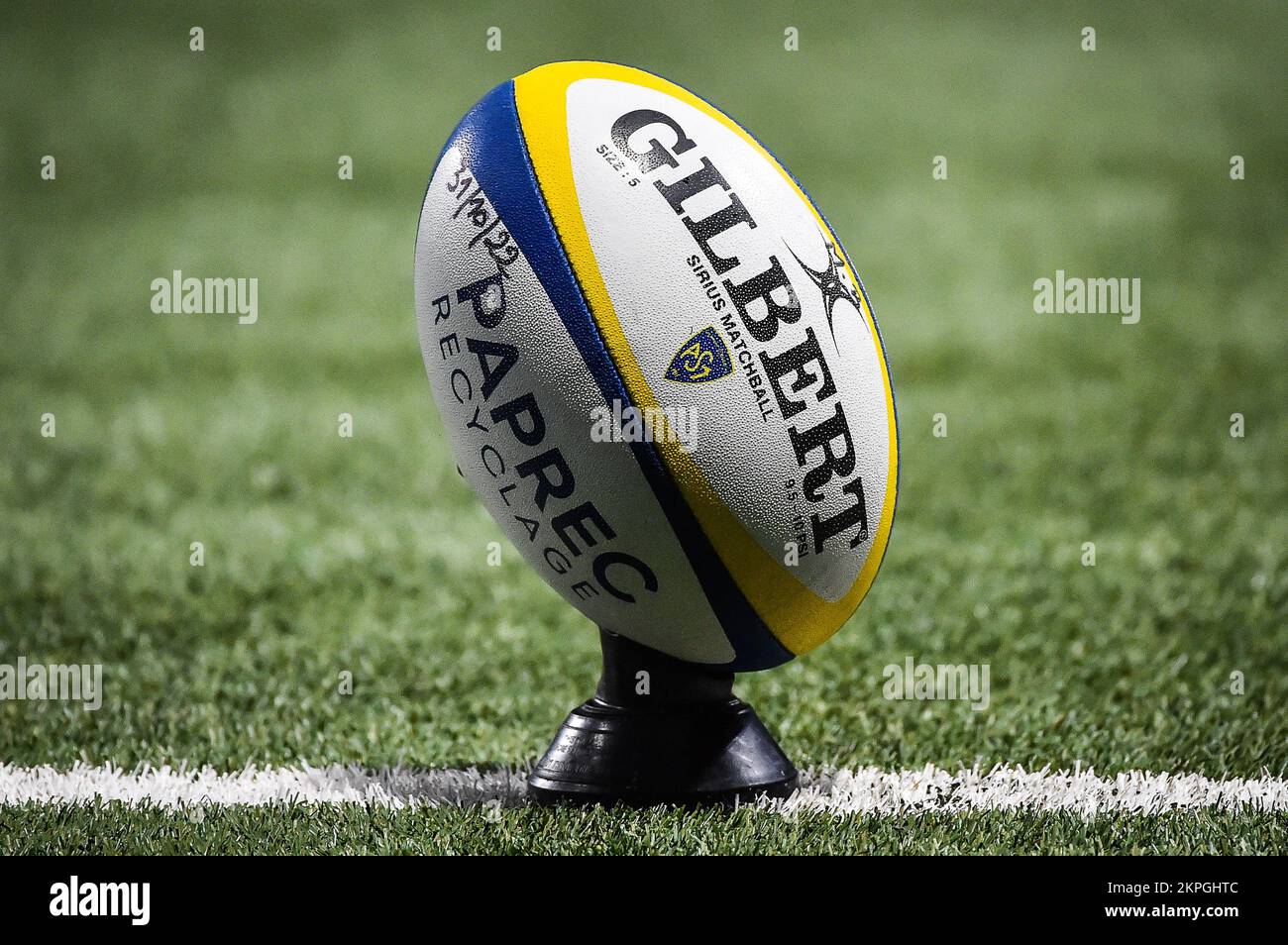 Illustration of the official ball during the French championship Top 14 ...