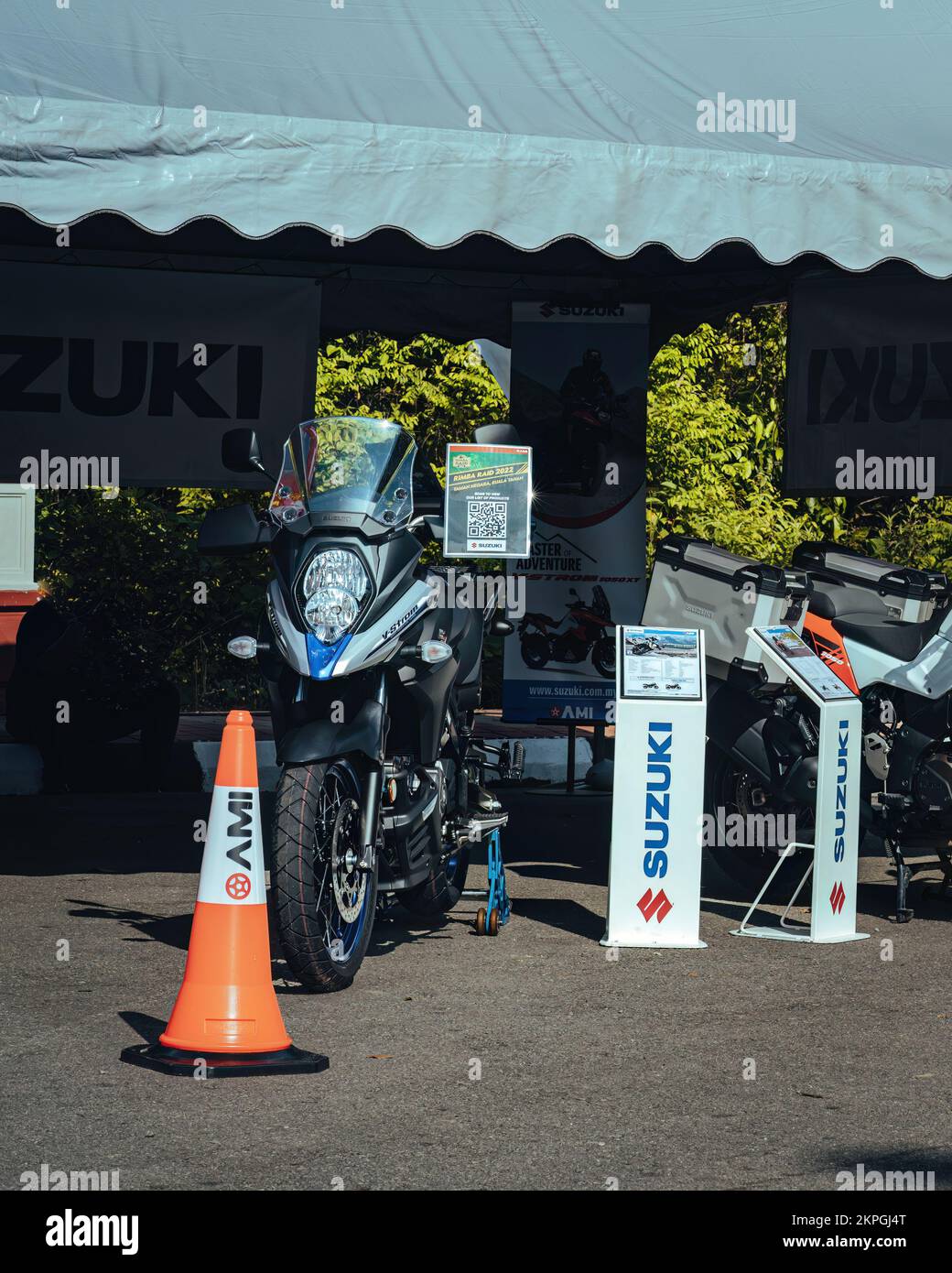 Pahang, Malaysia - Sept 24, 2022 Suzuki Motorcross motorcycle on ...