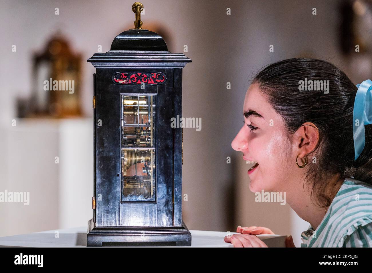 London, UK. 28th Nov, 2022. The leading clock was the late 17th century ...