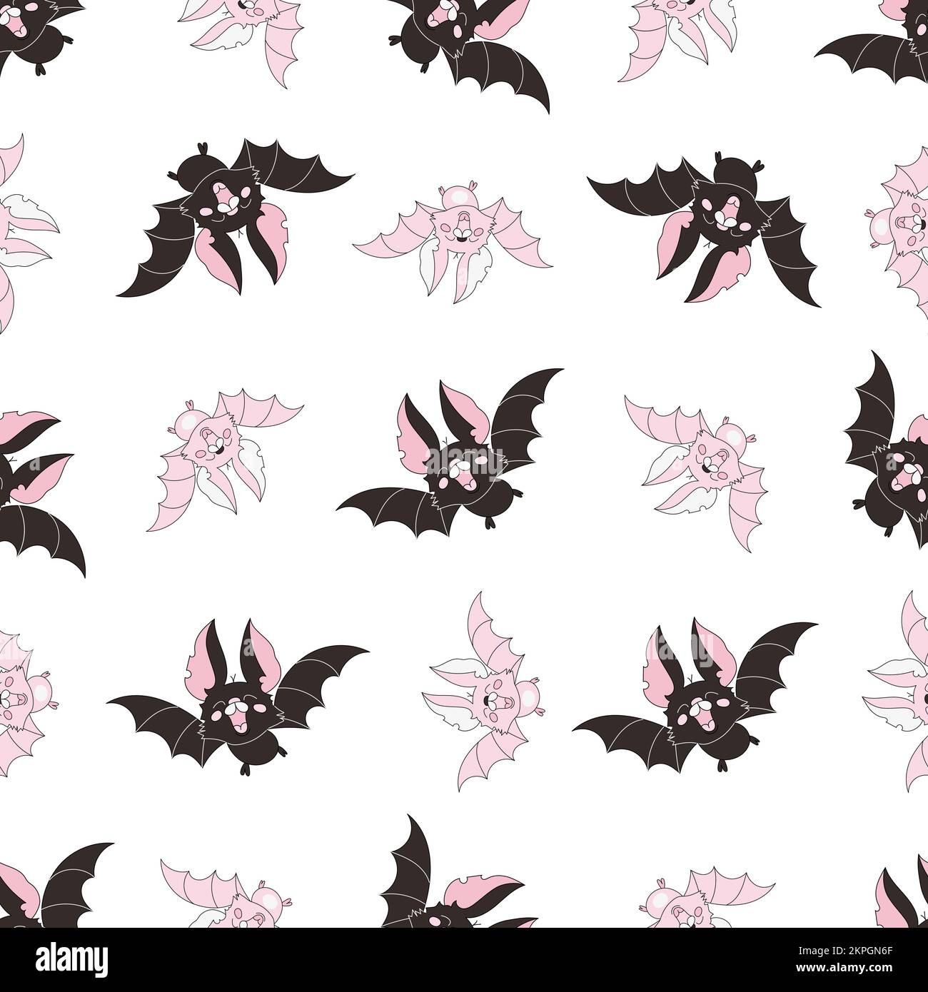 PINK BAT Halloween Horror Holiday Flying Animal On White Background ...