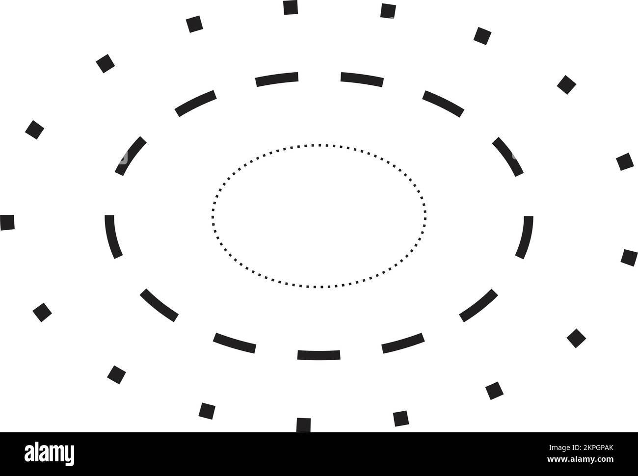 Ellipse tracing for kids Stock Vector Images - Alamy