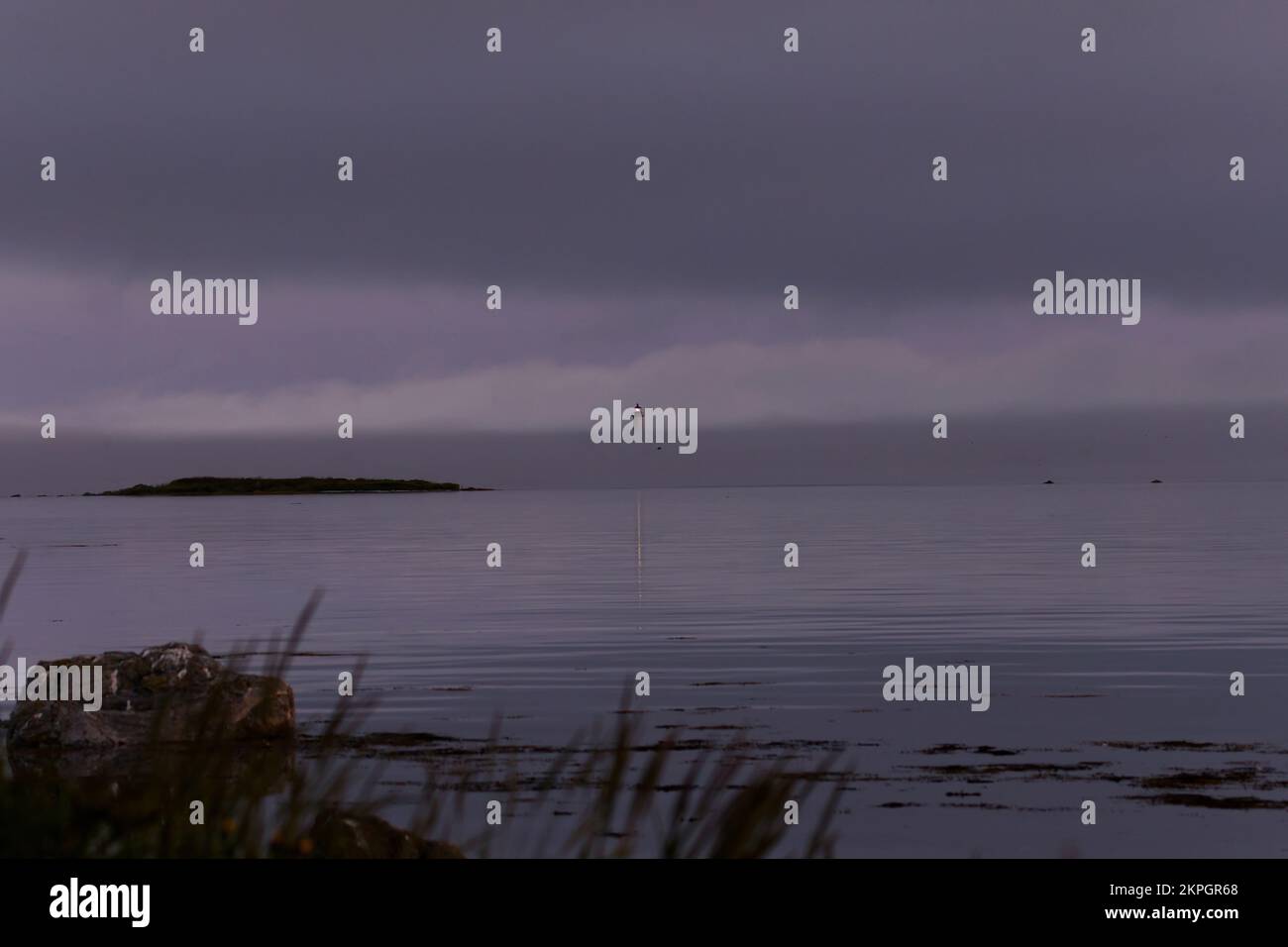 The Cape Sable Lighthouse in the fog, Nova Scotia Stock Photo - Alamy