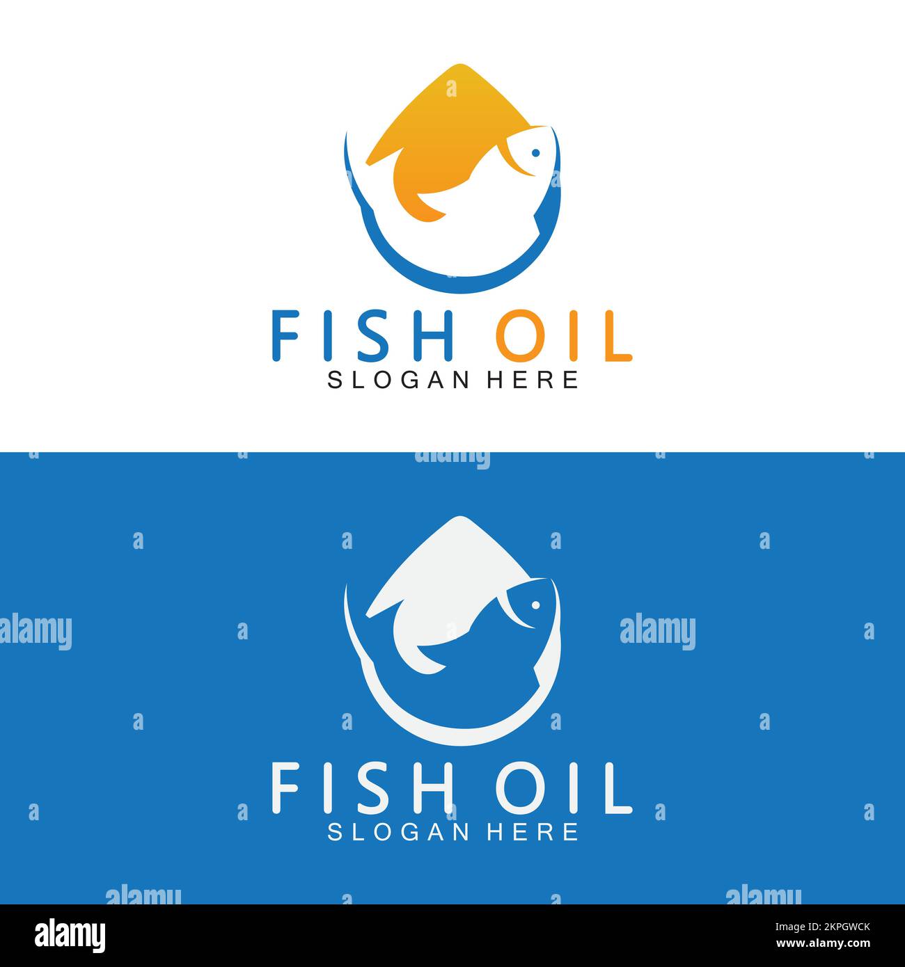 Fish oil logo vector illustration template Stock Vector Image & Art - Alamy