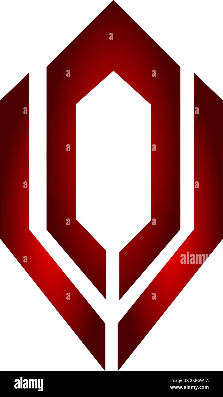 A vector illustration of red abstract shapes on a white background for ...