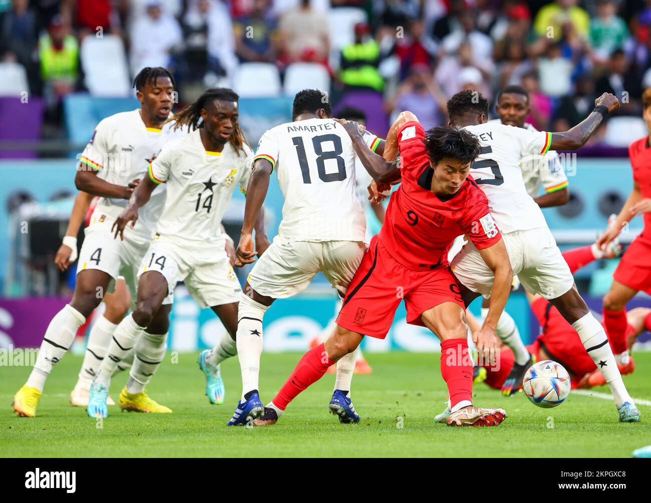 Doha, football, FIFA World Cup 2022, Korea Republic v, Ghana. 28th Nov ...