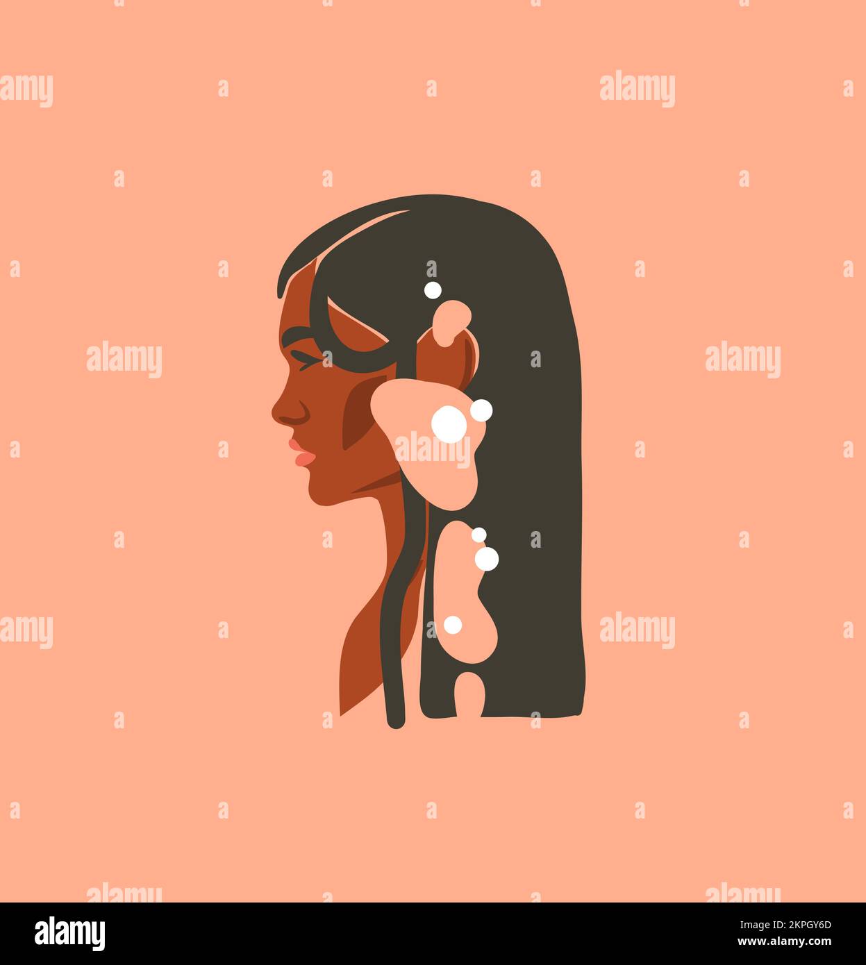 Hand drawn vector abstract stock flat graphic contemporary modern art ...