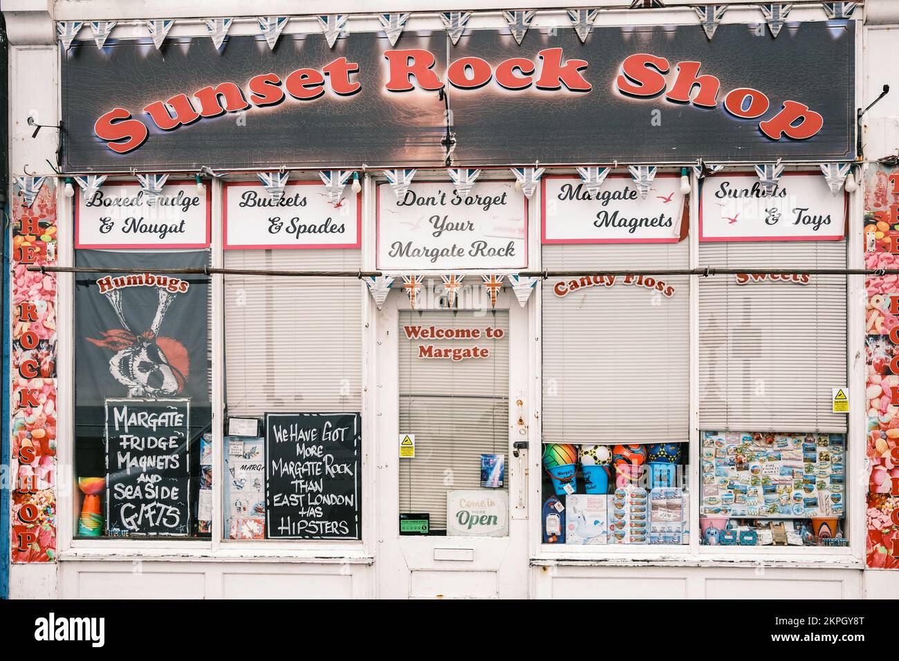 Sunset Rock Shop, Margate, Kent, UK Stock Photo - Alamy