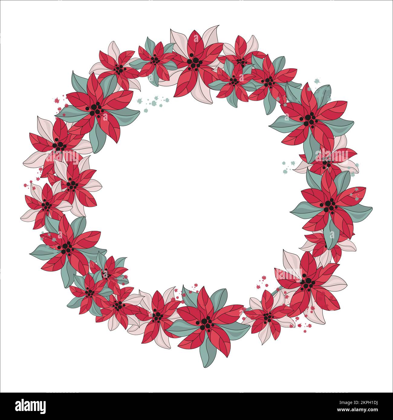 Wedding floral wreath clip art hi-res stock photography and images - Alamy