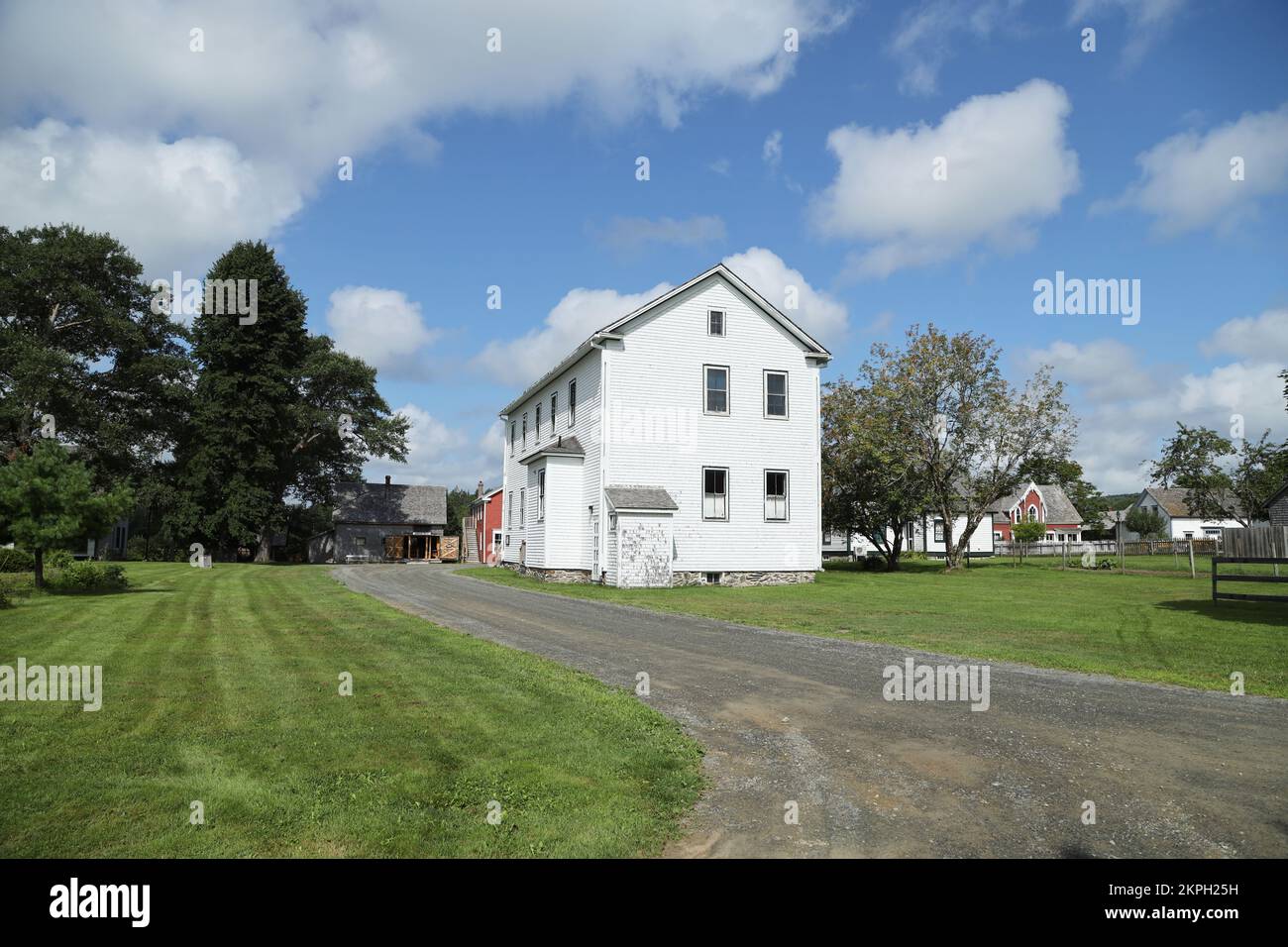 Typical house in the historical village of Sherbrook, Nova Scotia Stock ...