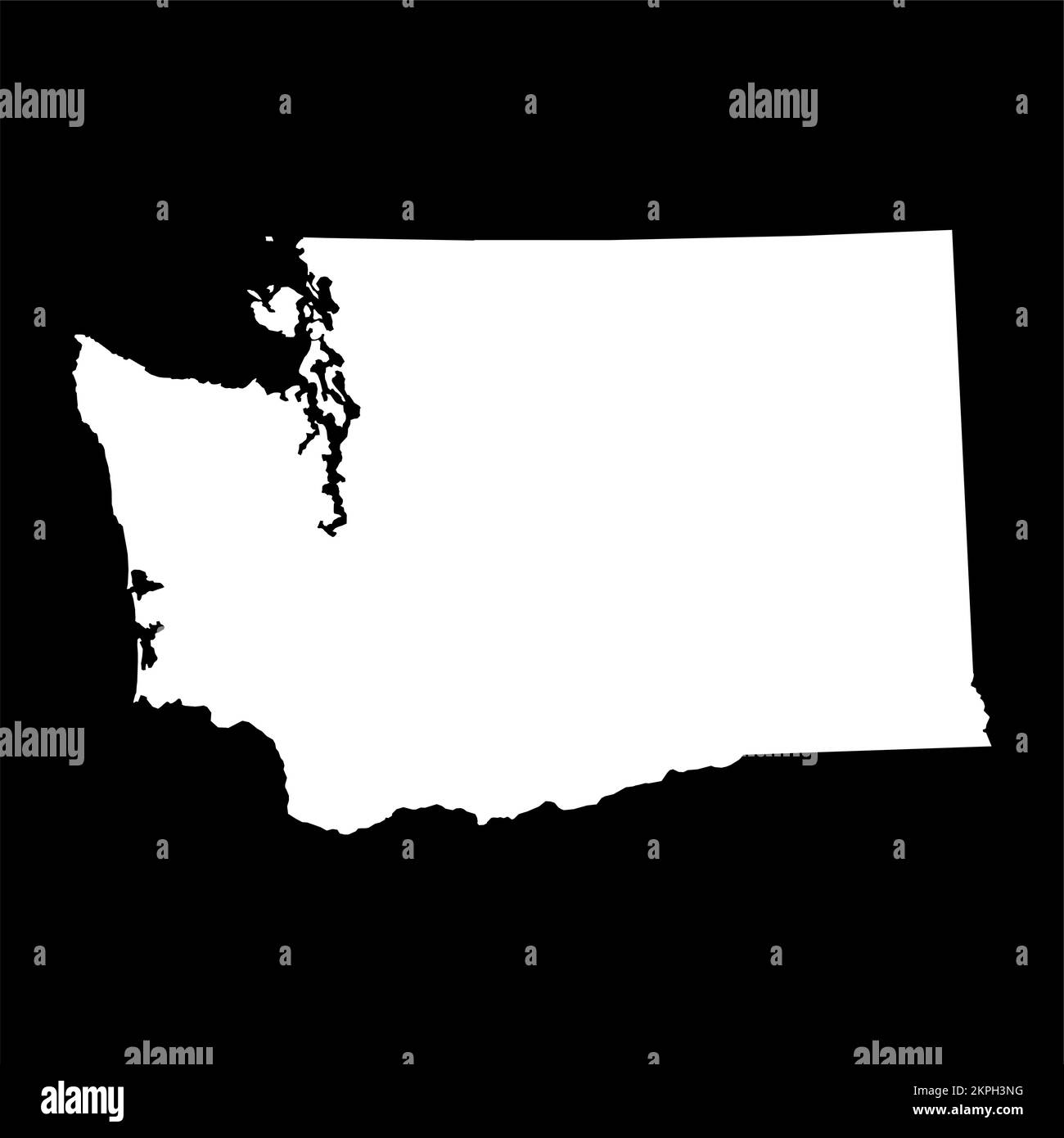 Washington map shape, united states of america. Flat concept icon ...