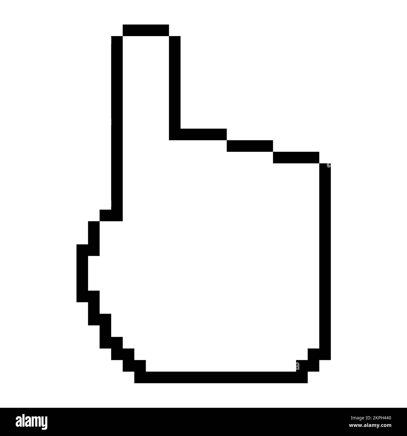 Mouse Cursor Pixel Icon Web Click Symbol Computer Pointer Vector