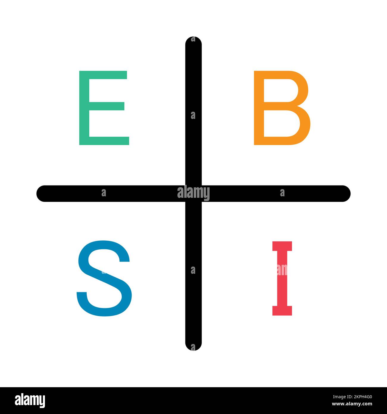 Cash flow quadrant icon, business plan investor manager vector ...