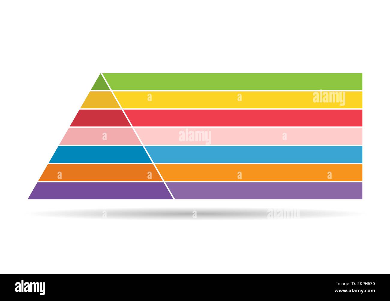 Pyramid infographic chart layout shadow, info modern concept step ...
