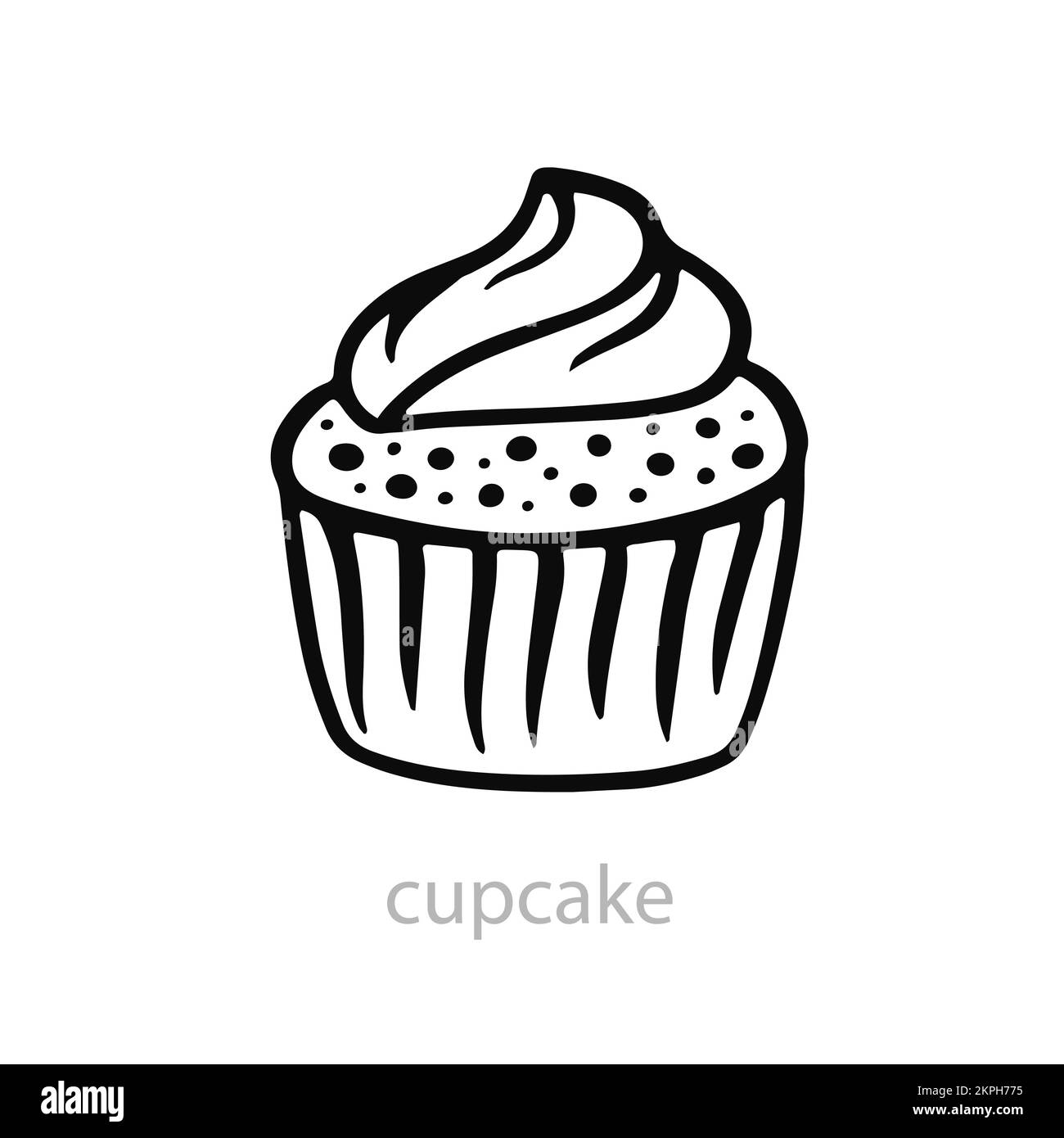 Cupcake Vector Illustration Stock Vector Image & Art - Alamy