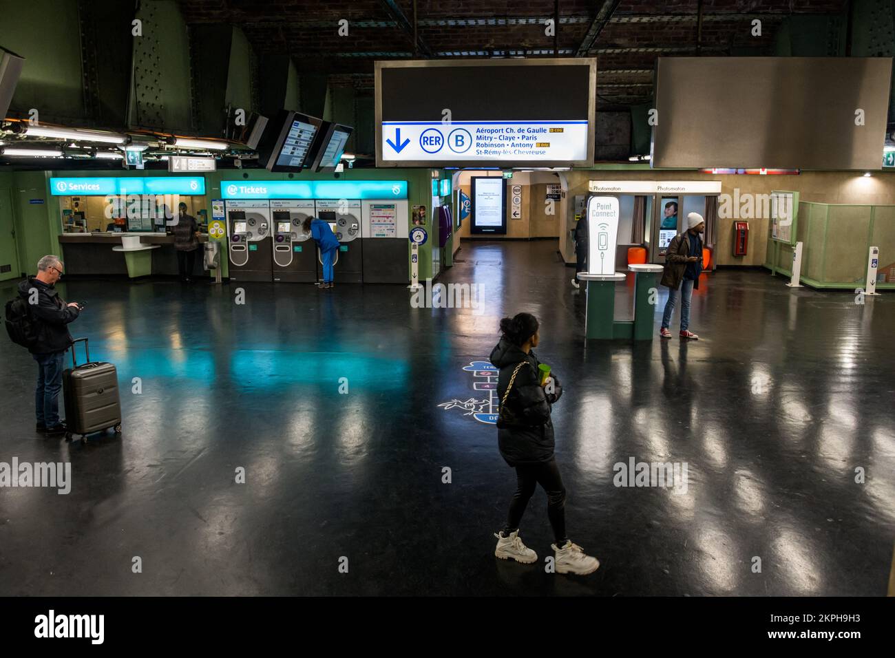 Illustration of the RER in Paris, France on November 28, 2022. - French ...