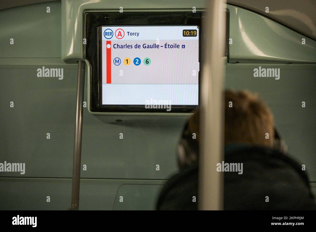 Illustration of the RER in Paris, France on November 28, 2022. - French ...