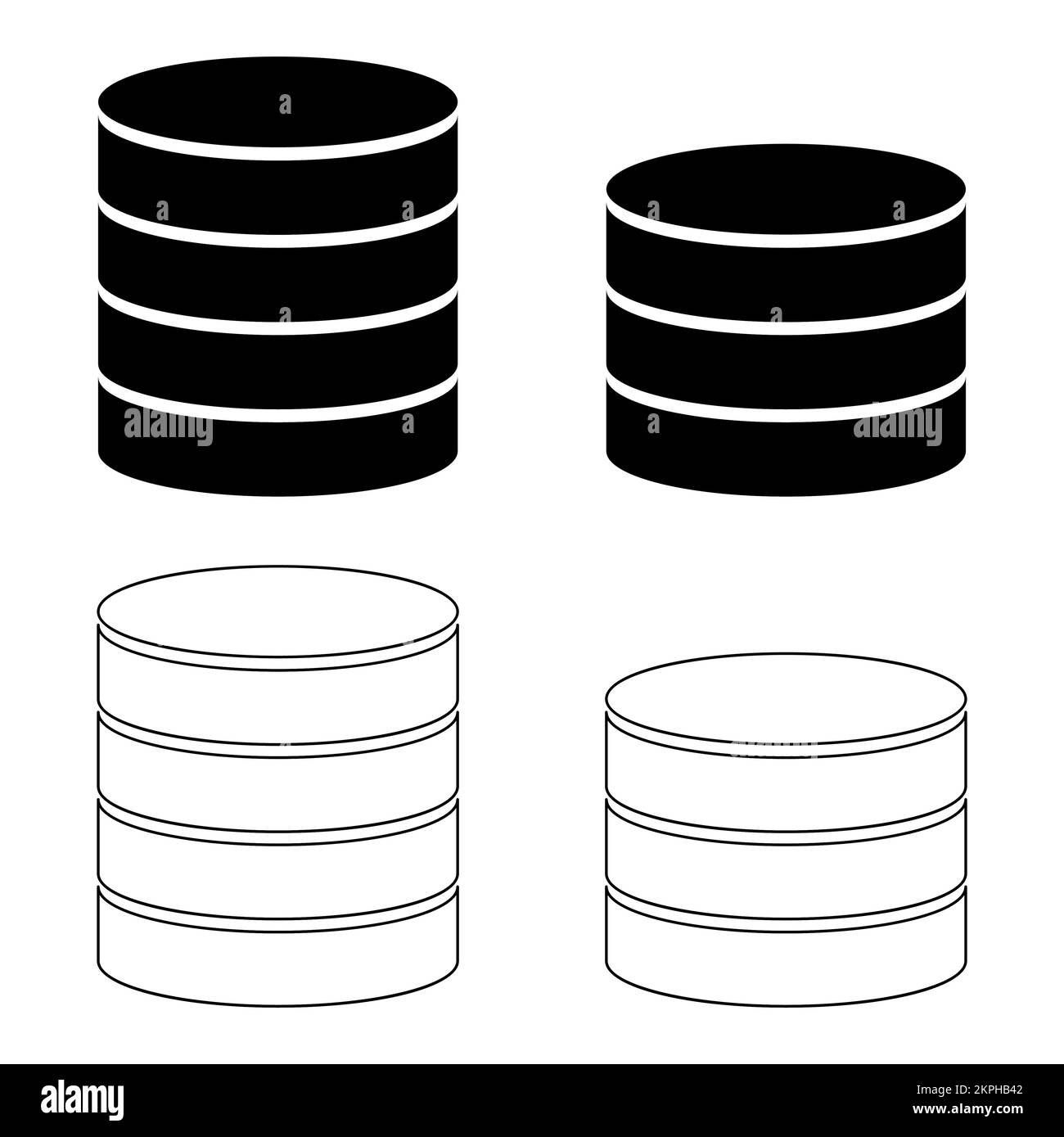 Set of Database storage icon, internet network server cloud data symbol ... Set of Database storage icon, internet network server cloud data symbol ...
