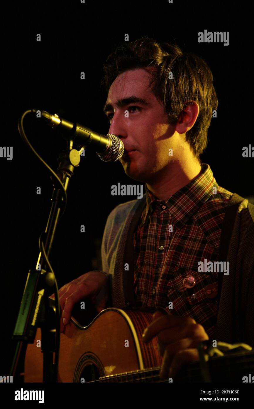 THE SLOW CLUB, EARLY GIG, 2007: Singer and guitarist Charles Watson ...