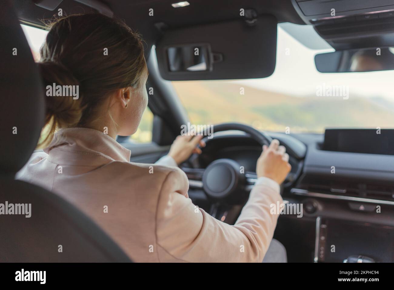 Rear view electric car hi-res stock photography and images - Alamy