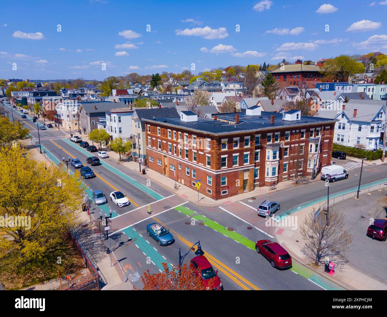 Aerial view of somerville hi-res stock photography and images - Alamy